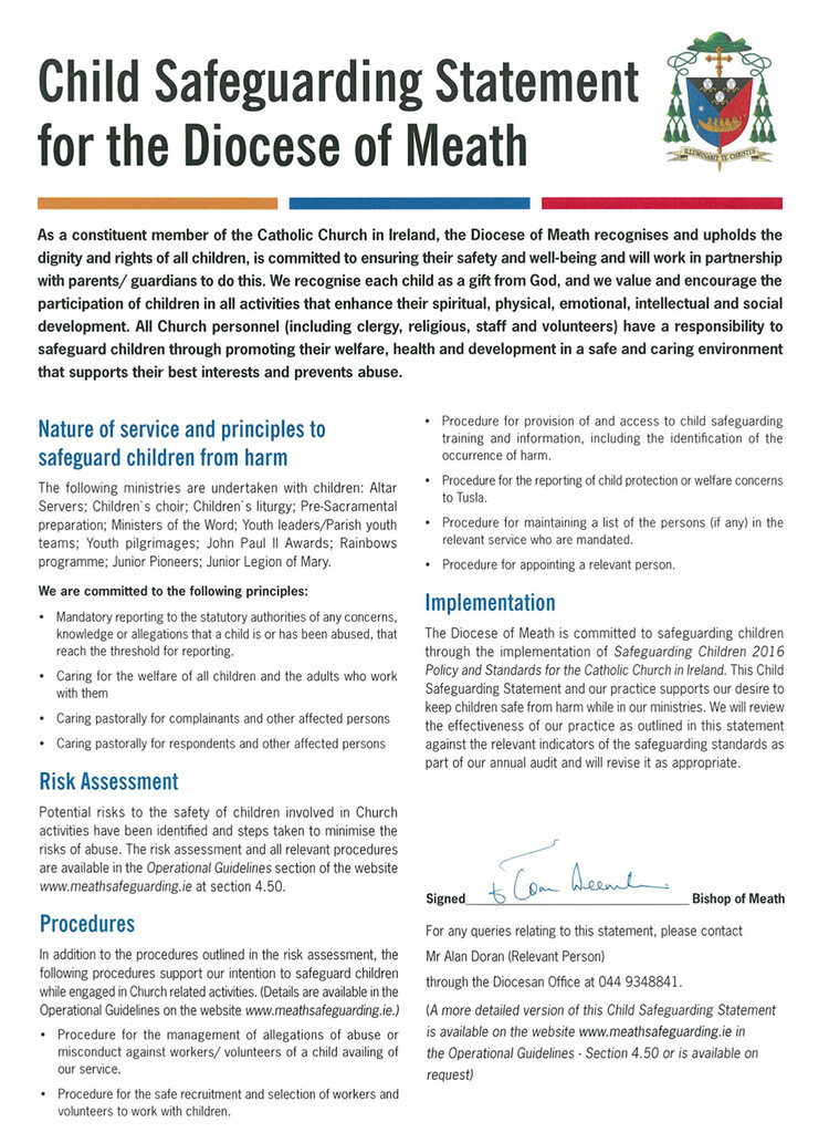 Safeguarding | Johnstown Walterstown Parish